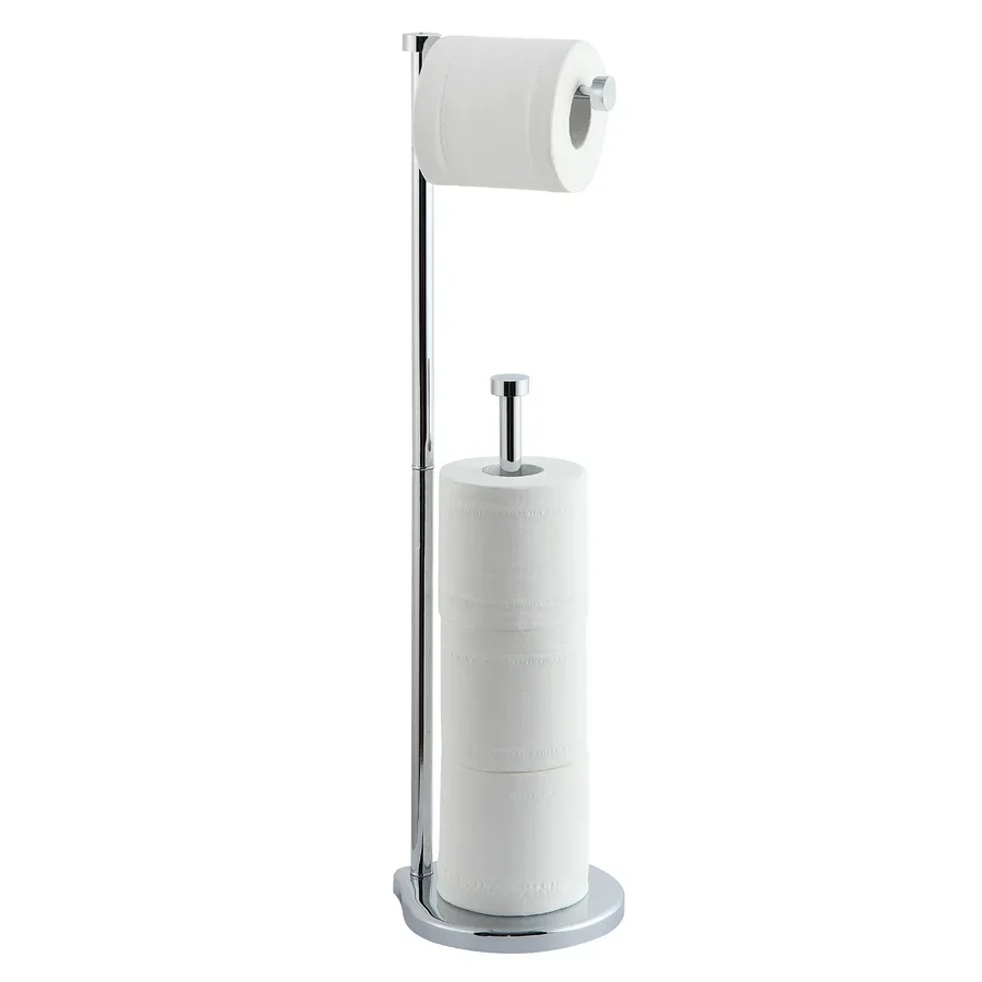 Tissue Stand Stainless Steel Pedestal Tissue Roll Holder Free Standing ...