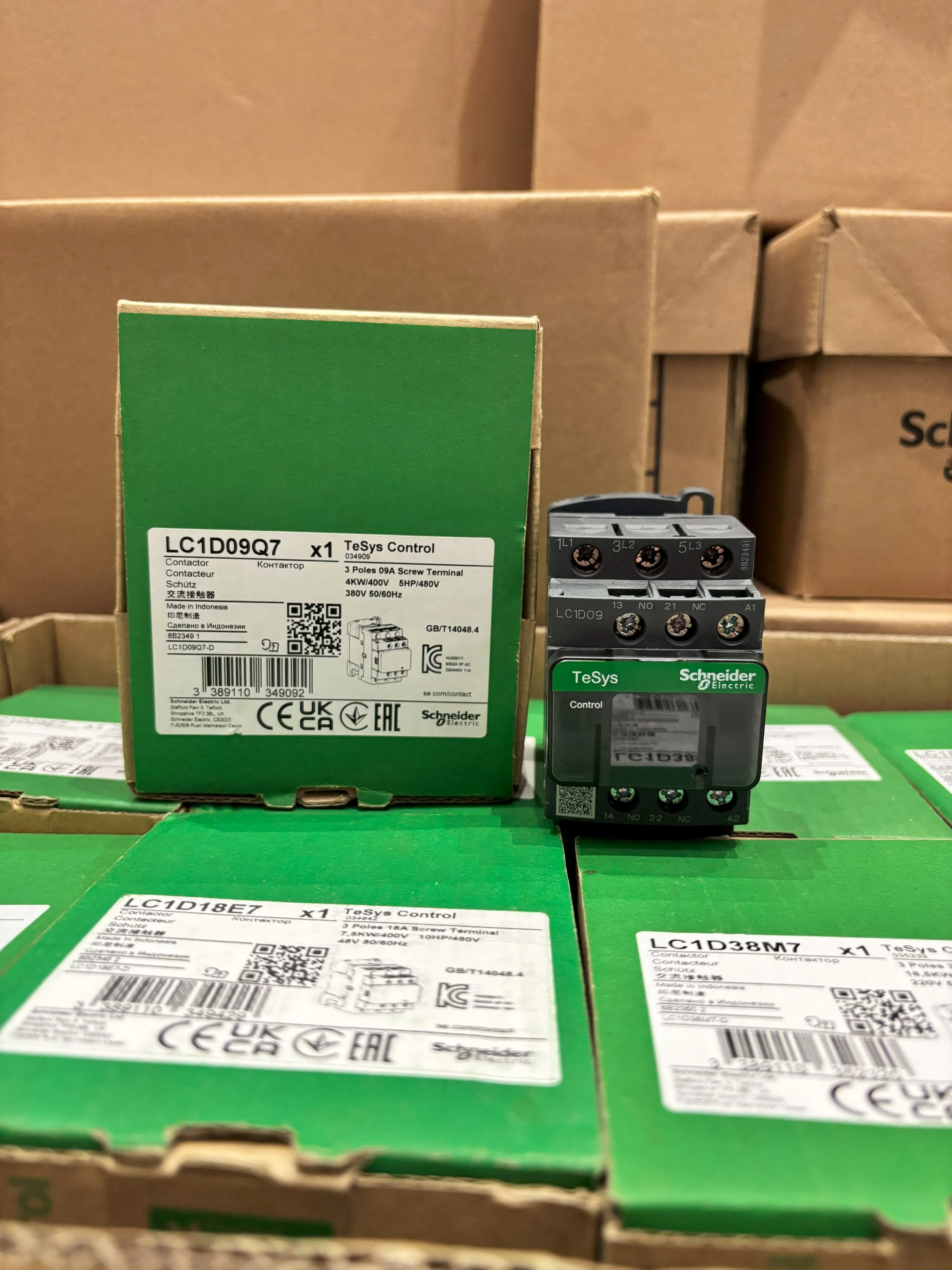 Contactor schneider LC1D09 220V 380V 24V 48V 110V Contactor, TeSys Deca ...