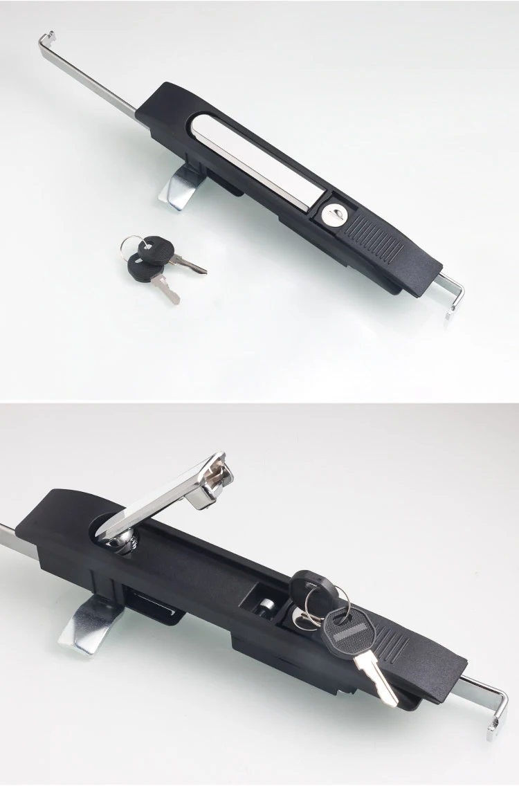 Hengzhu Ms828-1 Black 3 Point Swing Handle Cabinet Rod Control Lock ...