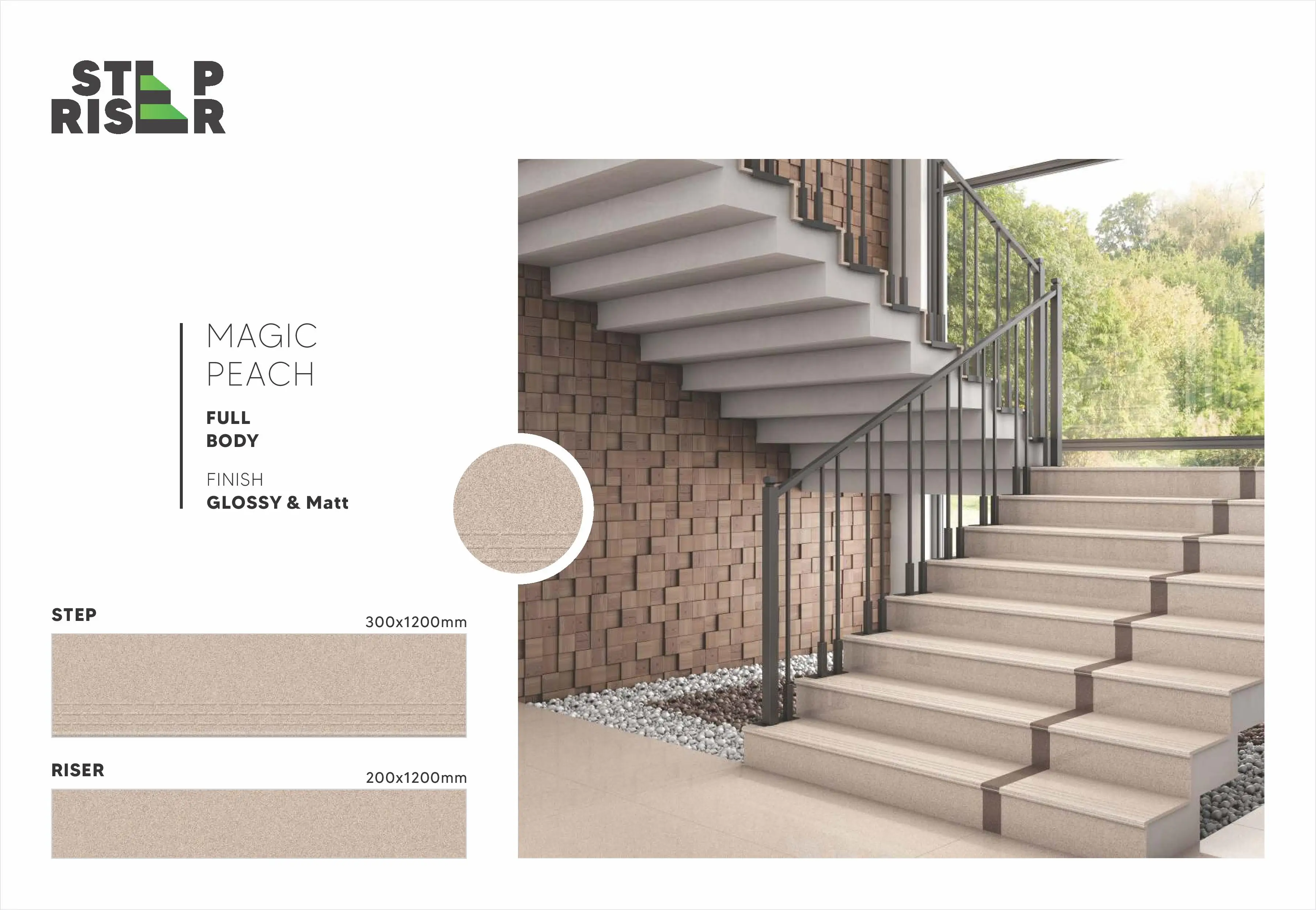 Step Risers Tiles 30x120cm Staircases Step Riser 300x1200mm Ceramic ...