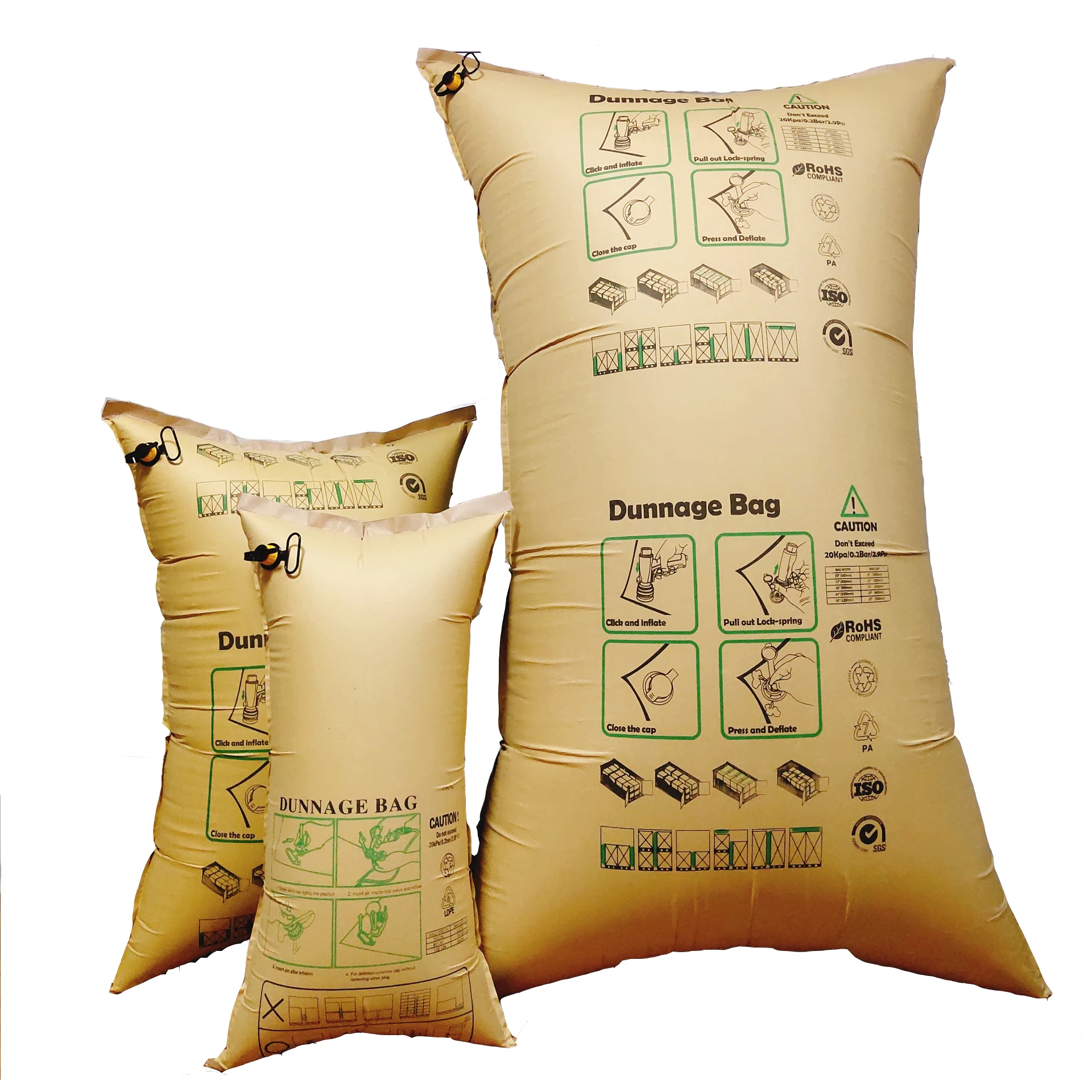 Warehouse Cabinet Inflatable Kraft Paper Air Dunnage Buffer Bags ...