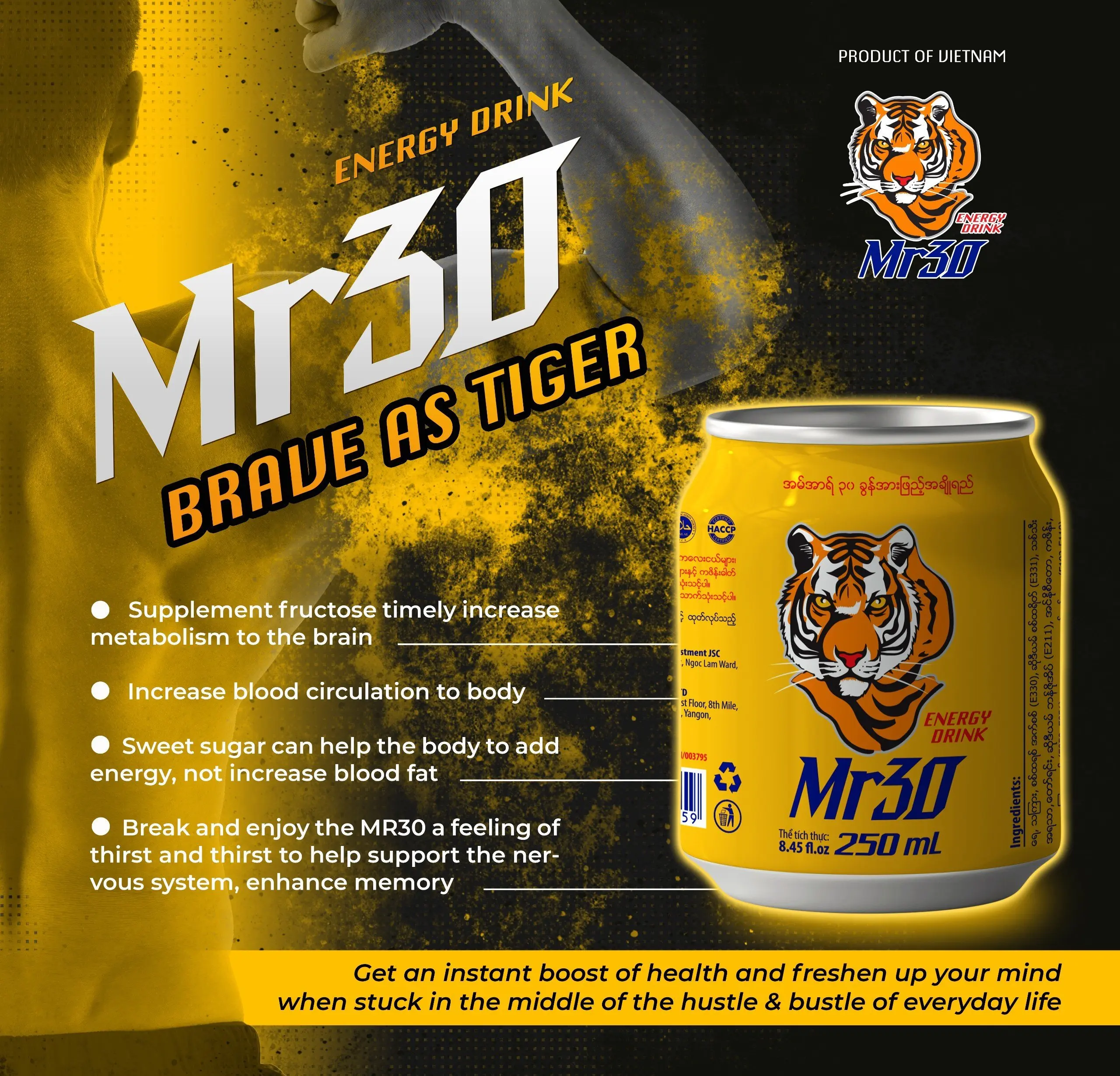 MR30 Energy Drink - High Quality Original Taste