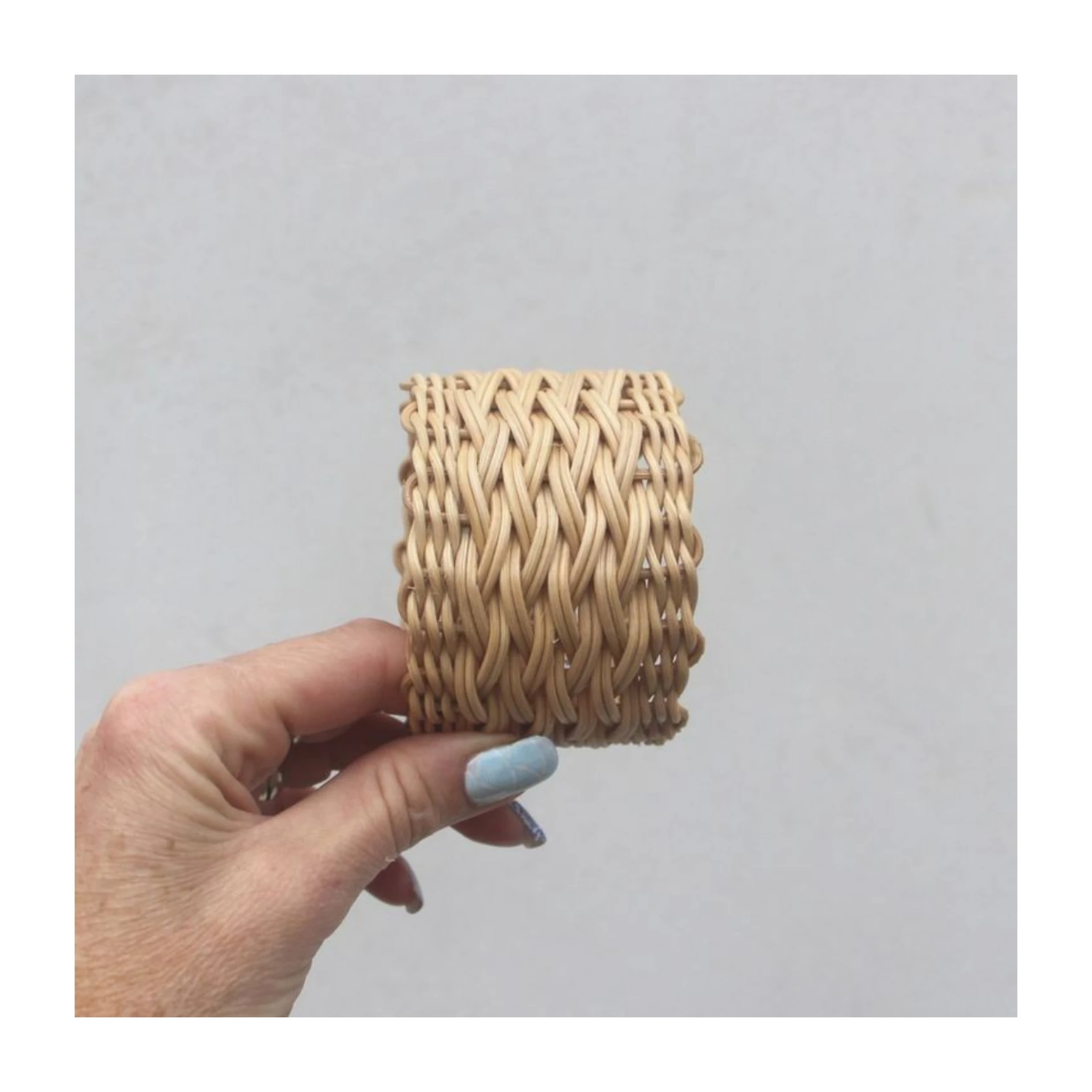 New Design Natural Cane Napkin Ring For Wedding Natural Color Napkin ...