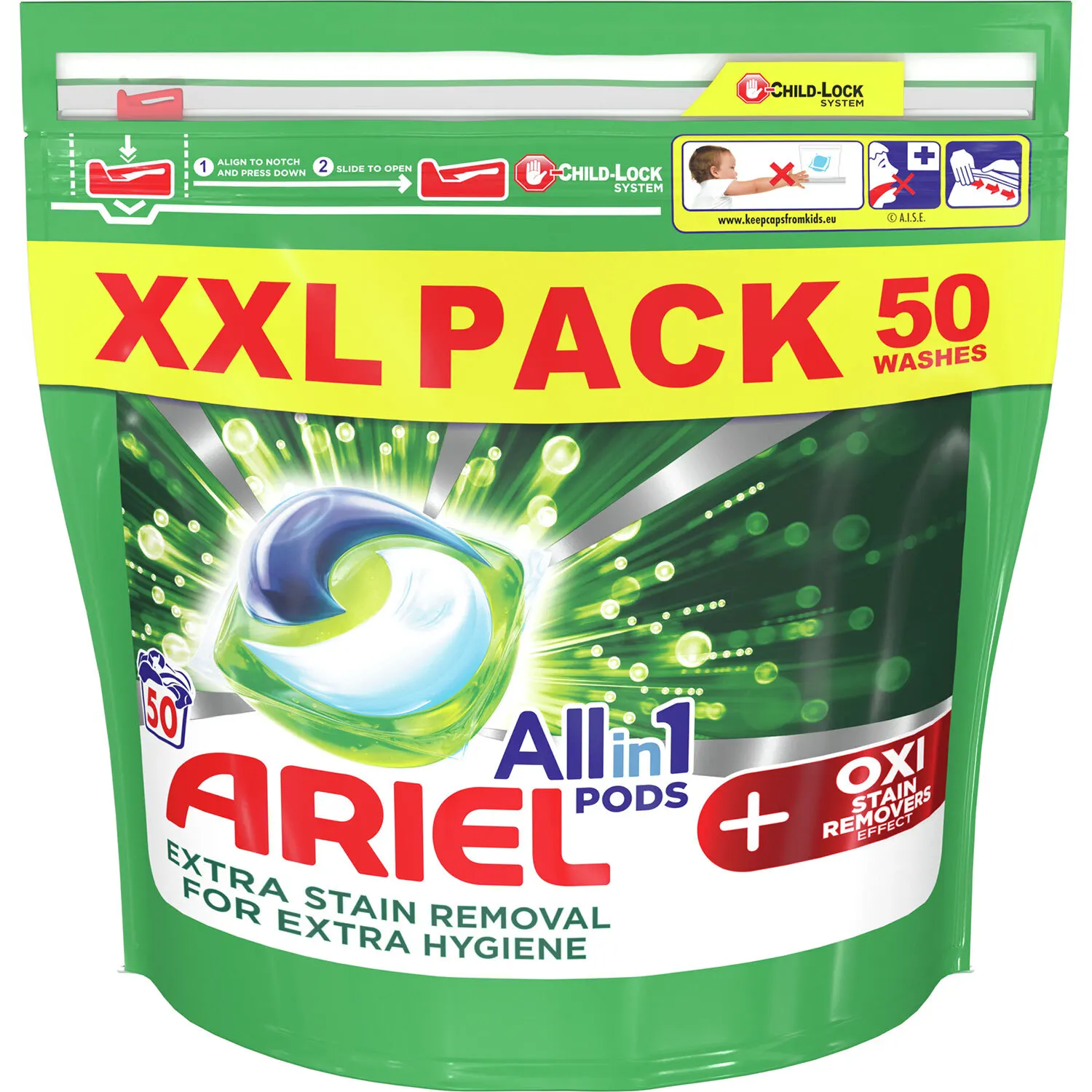 Ariel All-in-1 PODS +Revita Black Washing Capsules 108 Count Pack of 3 ...