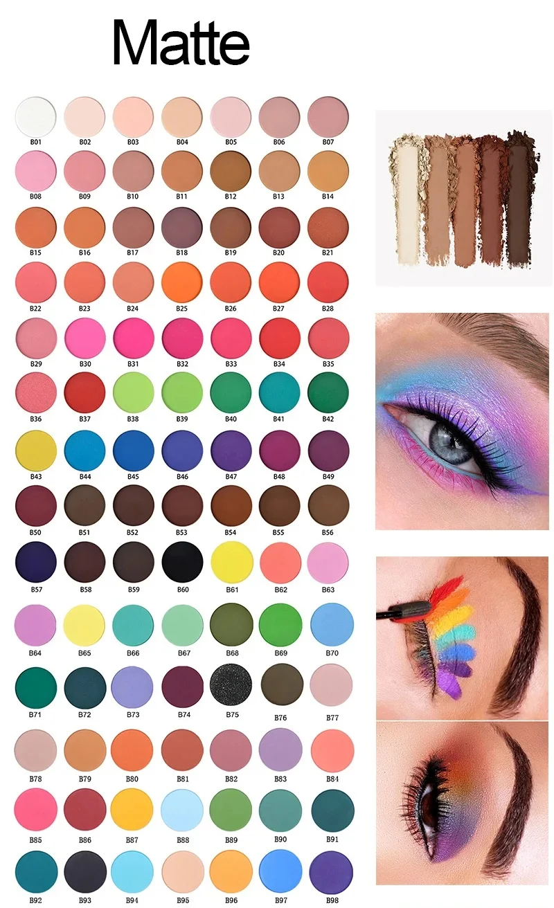 Wholesale 12 Colors High Pigment Dry Eye Shadow Custom Creative Glitter ...
