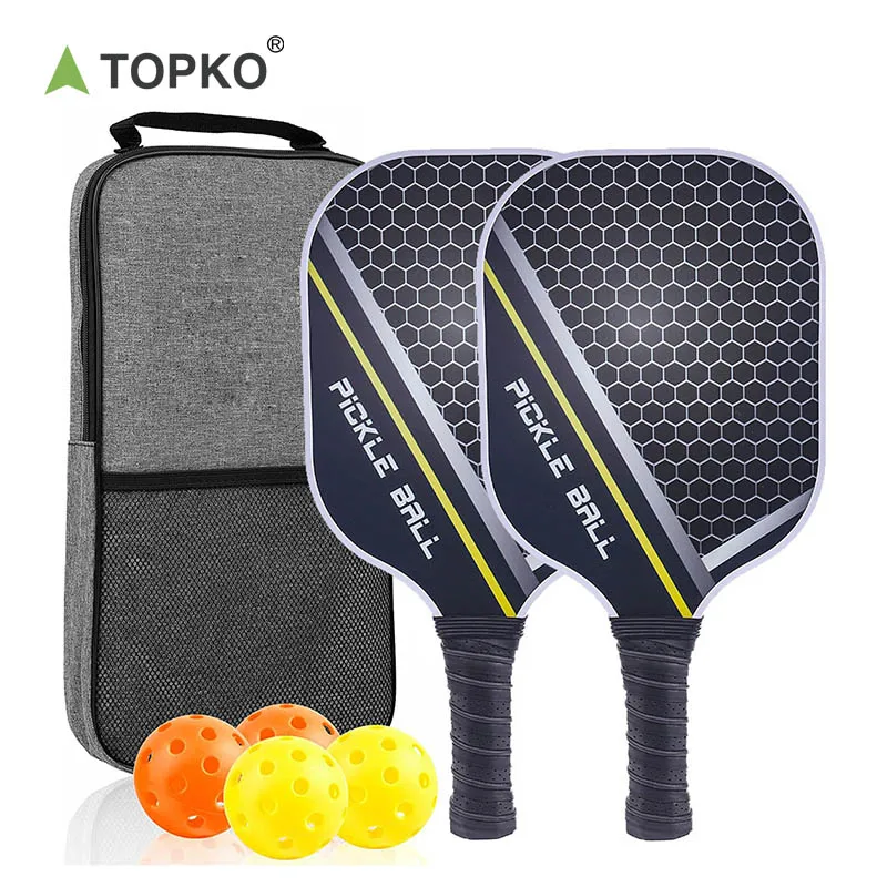 TOPKO High Quality Carbon Fiber Pickleball Paddle Tennis Sports Ball ...