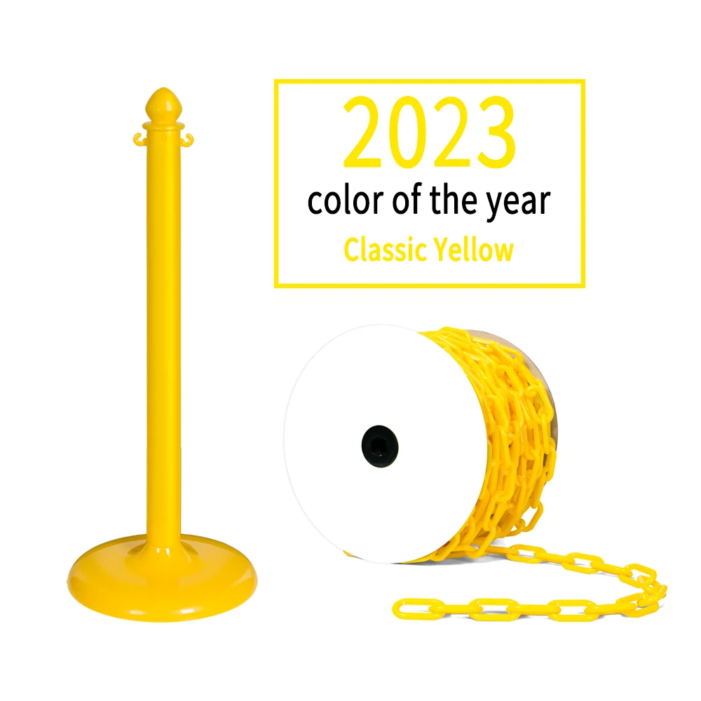 8mm20m Traffic Roadway Safety Colored Plastic Chain For Road Safety ...