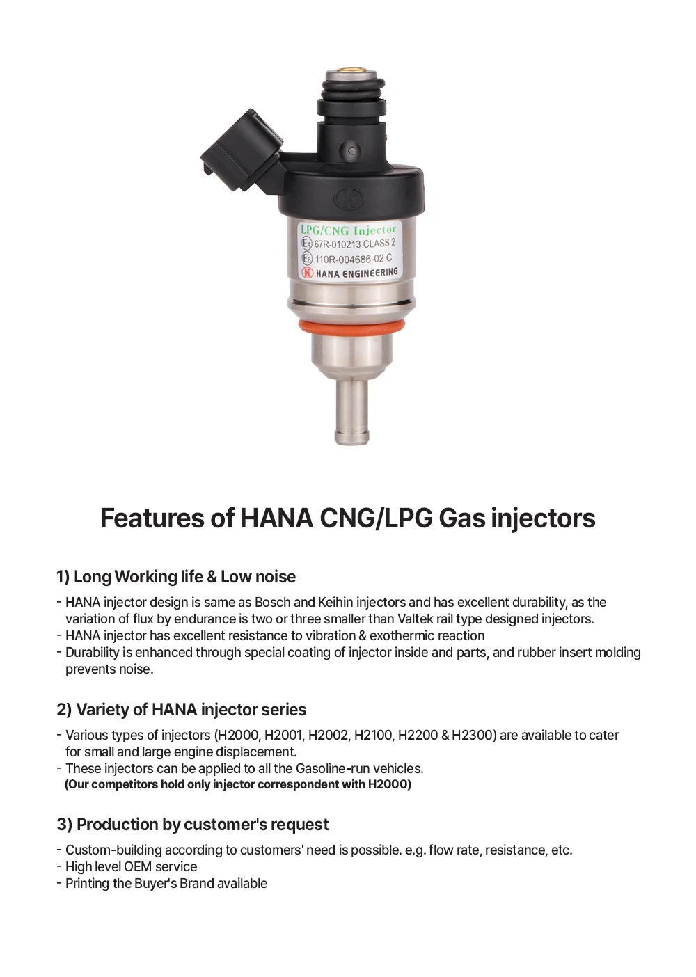 Premium Korean Brc Injector lpg Lpg Injector Rail Aeb Landirenzo ...