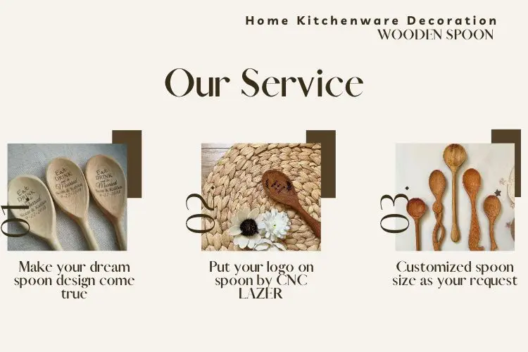 Customized Wooden Spoon And Fork Serving Spoon Diversity Models In Bulk ...