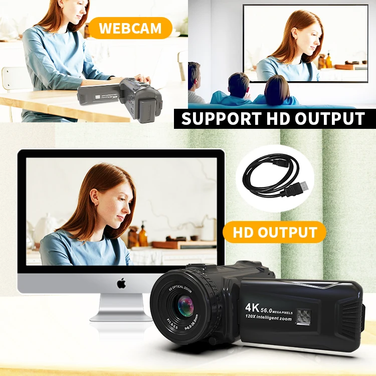 Factory 2024 New Professional Vlog Recorder 6x Optical Zoom 4k Video ...