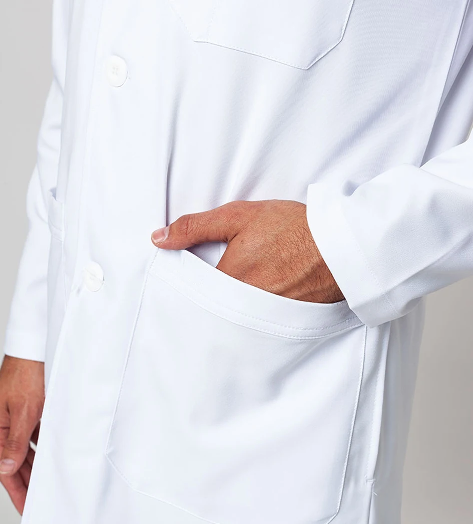 Custom Hospital Uniforms Pharmacy Doctor White Medical Coat Men Medical ...