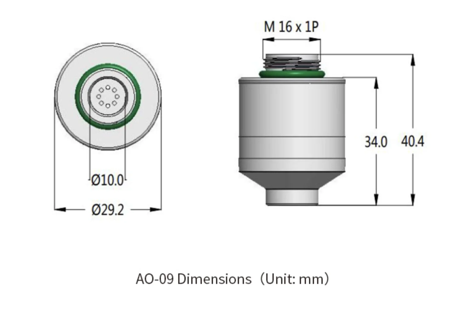 Electrochemical Oxygen Sensor Medical Oxygen Sensor Ao-09 - Buy Oxygen ...