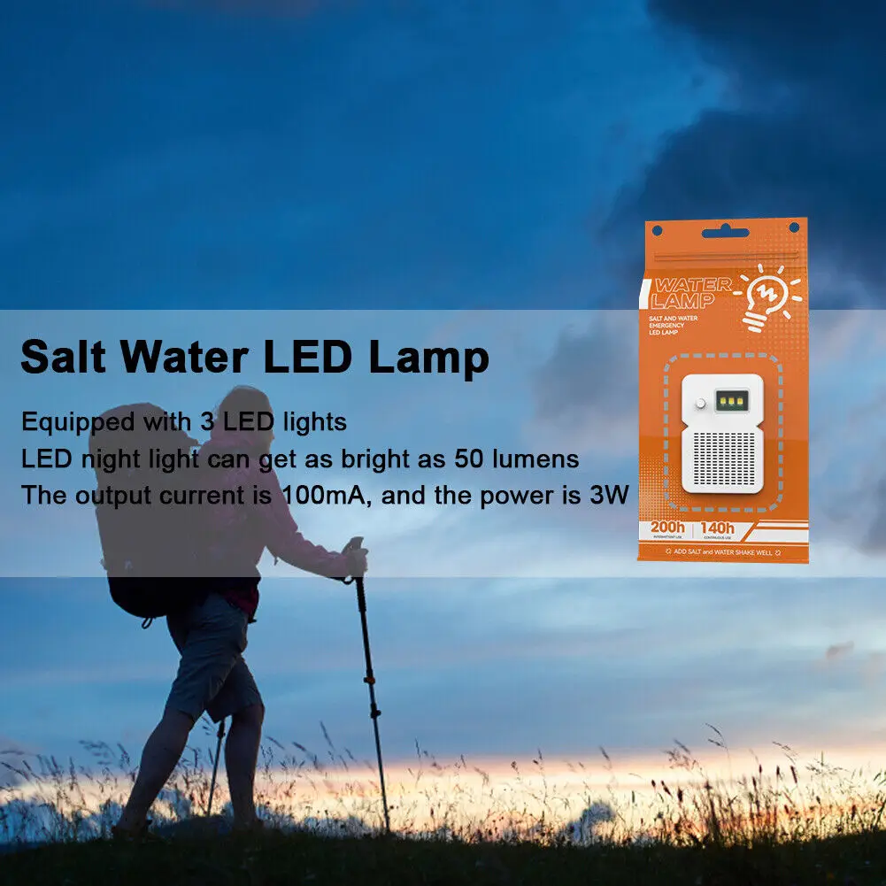 Portable Camping Lamp - Brightenlux Salt Water Lamp