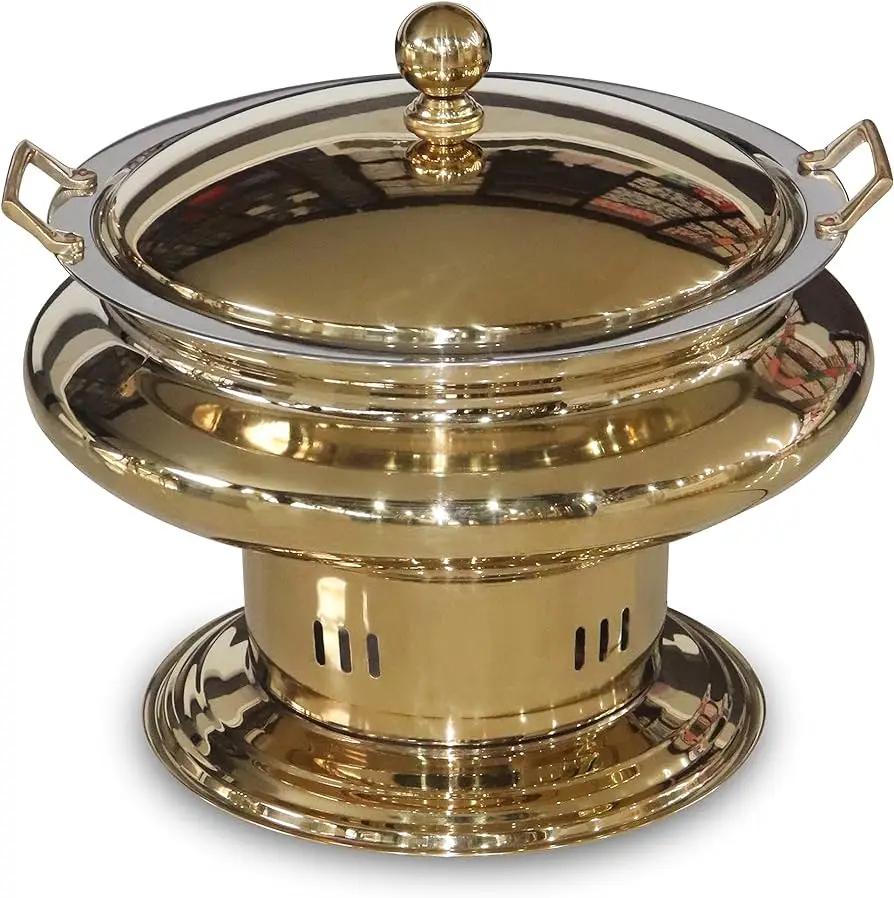 Metal Chafing Dish - Antique Copper Tableware for Serving
