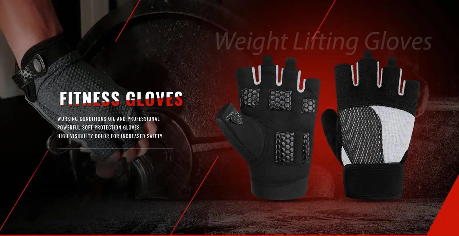 Workout Gloves Fitness Gym Sports Gloves Training Weight Lifting With ...