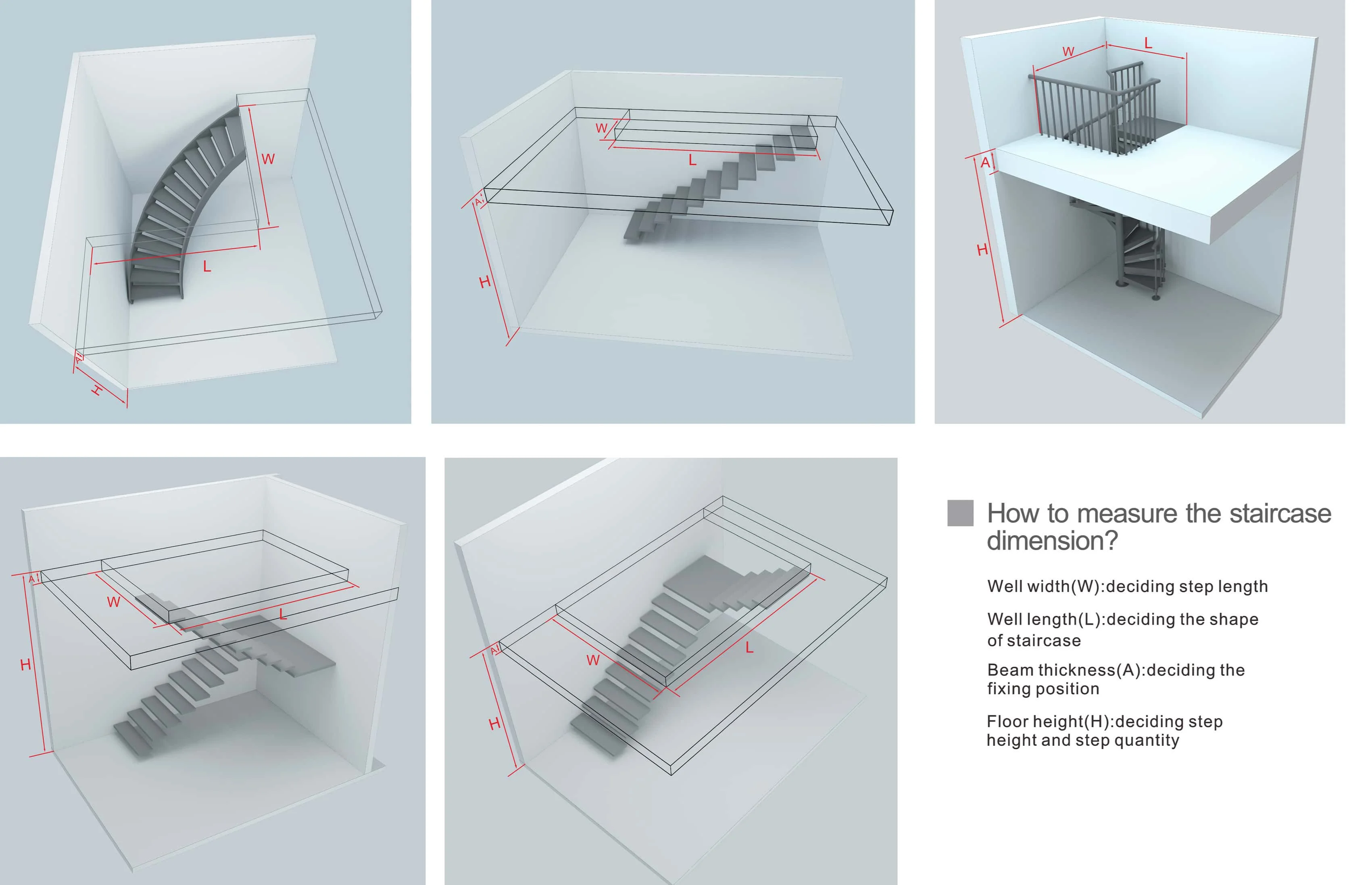 Optima Compact Apartment Spiral Staircase with Anti Slip Surfaces and ...