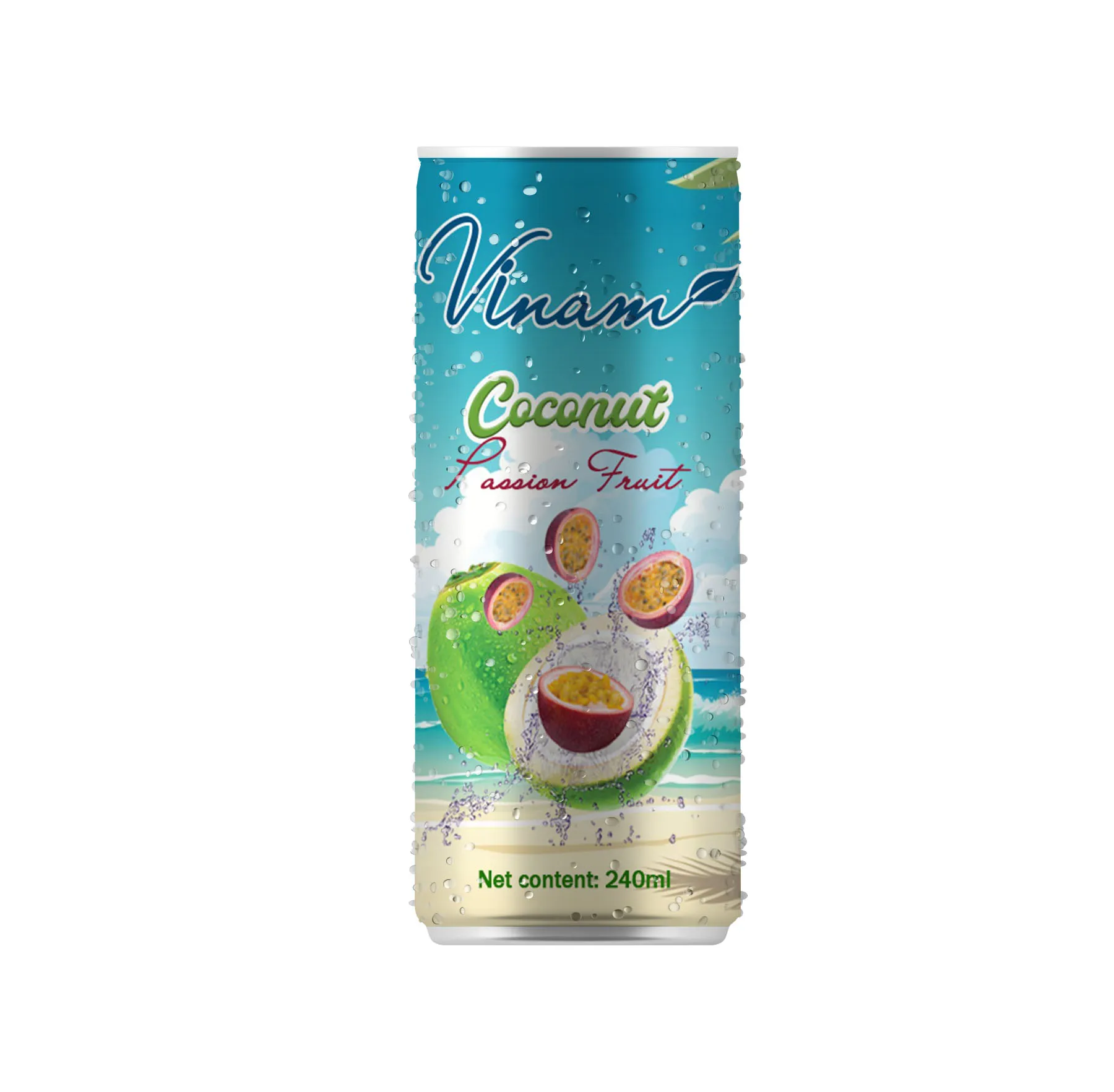 Coconut Water Passion Fruit Juice Flavor With Co2 Natural Coconut Drink ...