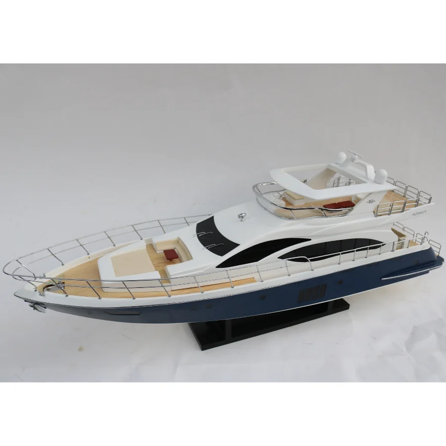 AZIMUT 82 MOTOR YACHT SPEED BOAT MODEL - Handicraft Modern Yacht Model ...