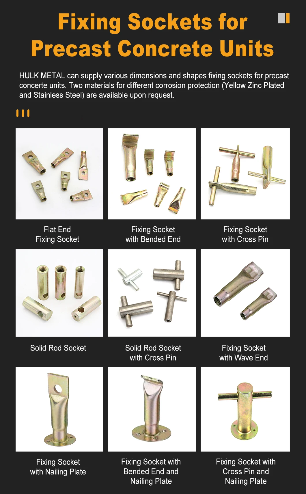 Construction Precast Concrete Lifting System Hot-dipped Galvanized Cast-in Socket Fixing Socket ...