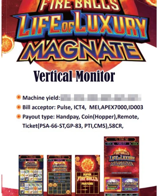 New Lol Fireball Matnage Vertical Game Board Machine Fire Ball Life Of ...