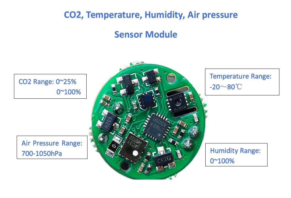 Air Quality Monitor Sensor Module CO2 Air Pressure Temperature and ...