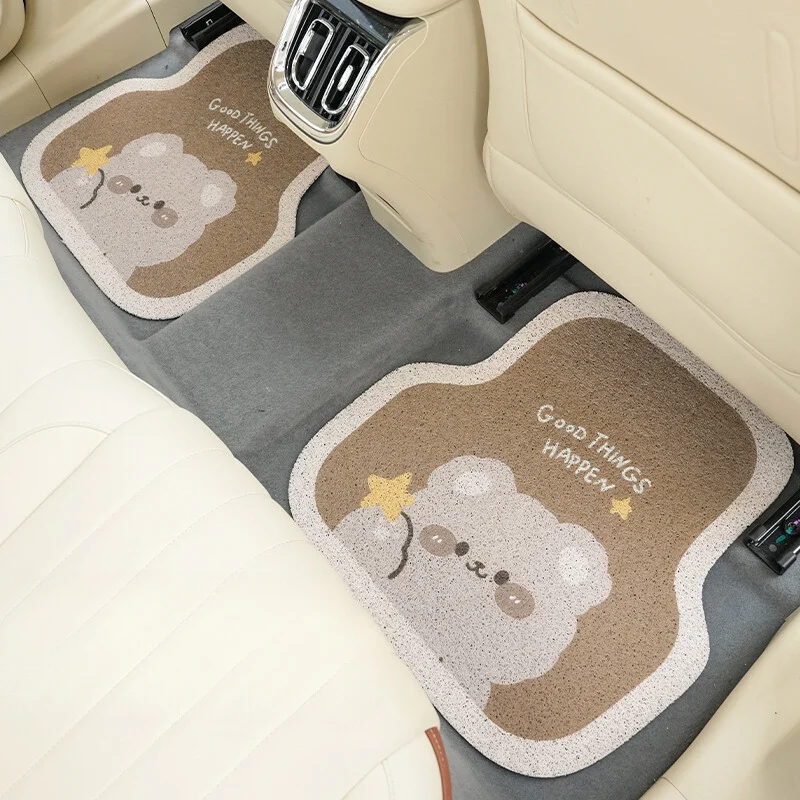 4-piece Oriental Cartoon Toy Adhesive Anti-slip Wire Loop Car Mats For ...
