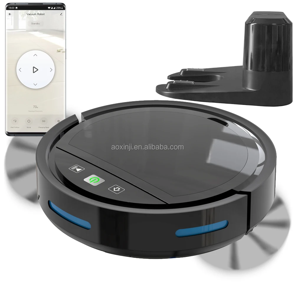 Mini Robot Vacuum Cleaner Battery Multifunction Intelligent Floor ...