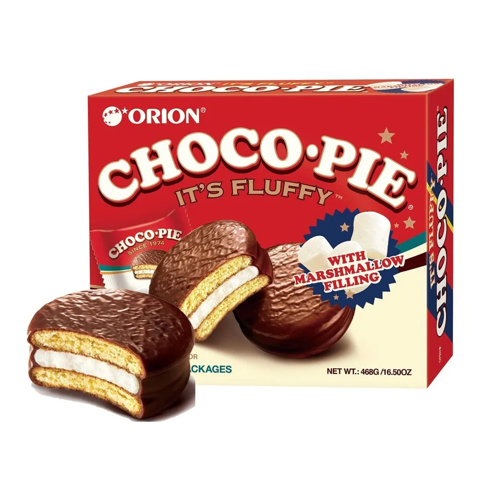 Hot Selling Price Of Orion Choco Pie,Chocolate Coated Soft Biscuit In ...