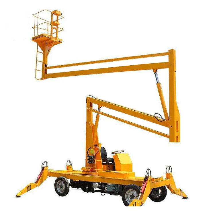 High Quality 45.60ft Tow Behind Articulated Boom Lift Cherry Picker ...