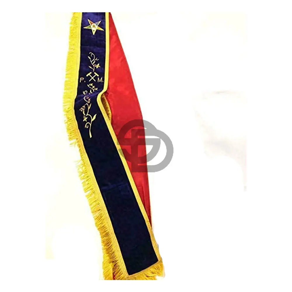 Masonic Velvet and Satin Customized Sashes OEM Past Matron Sash With ...
