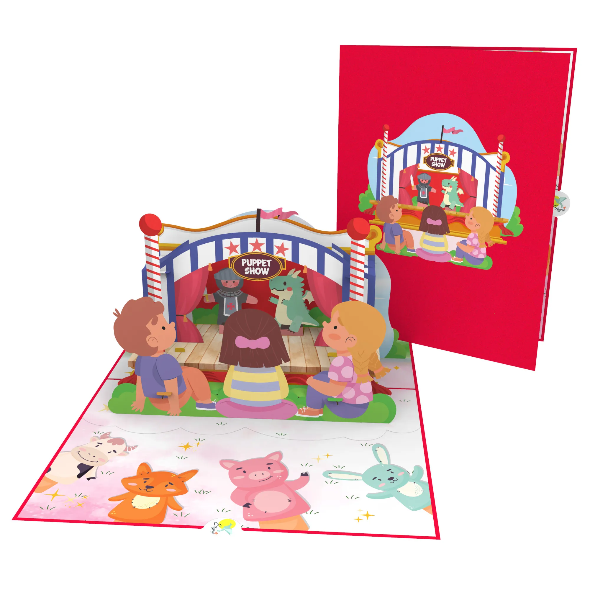 Puppet Show 3d Pop Up Card Best Seller For Baby Birthday New Born ...