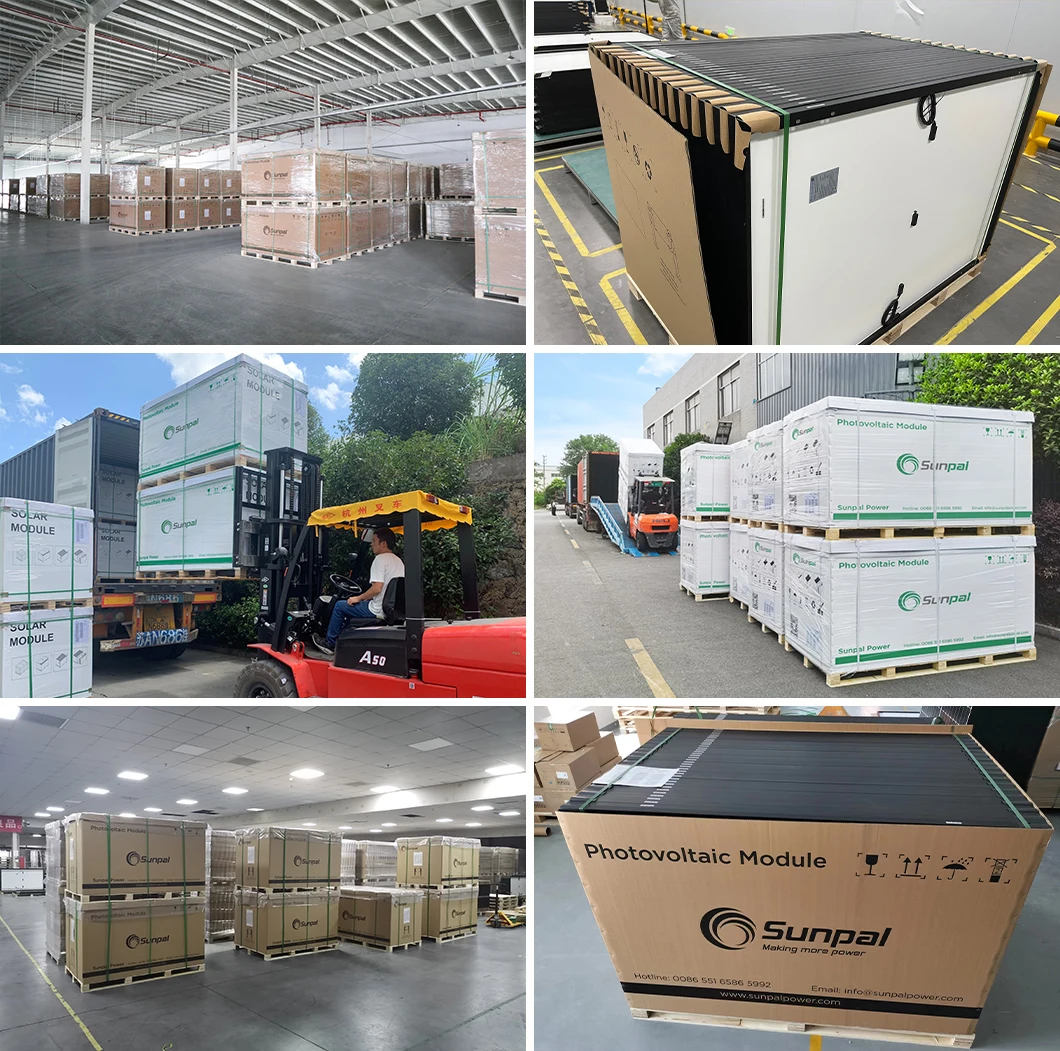 Sunpal Vertical Bifacial Solar Strip Panels 625w 700w 715w Hjt Mono ...
