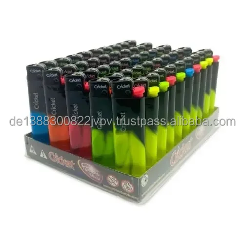 Waterproof Colored Refillable Cricket Lighters /disposable Cricket ...