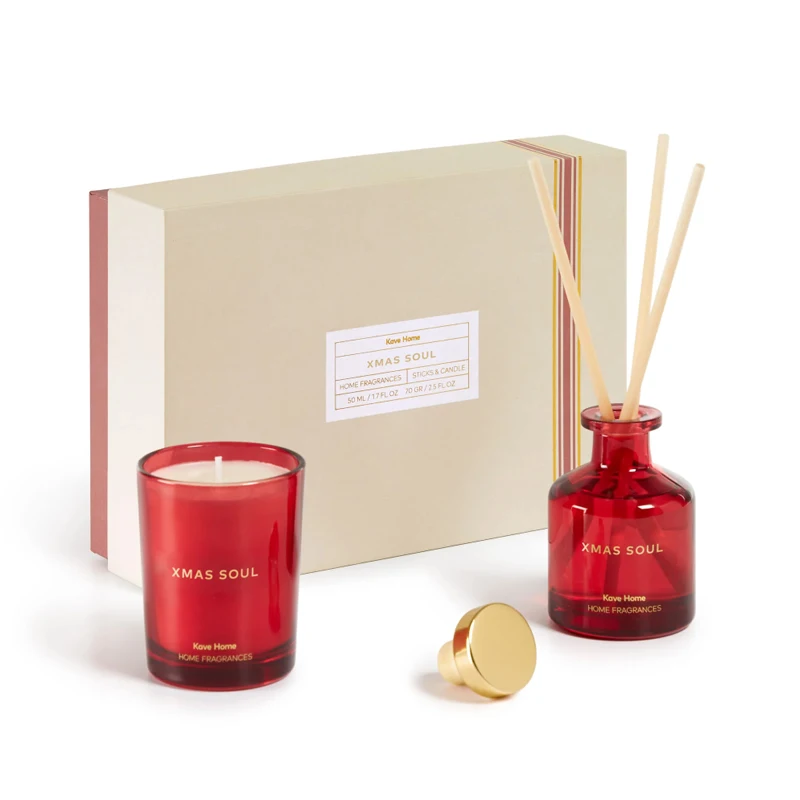 Scented Candle Home Fragrance Premium Decorative Glass Perfume Reed ...