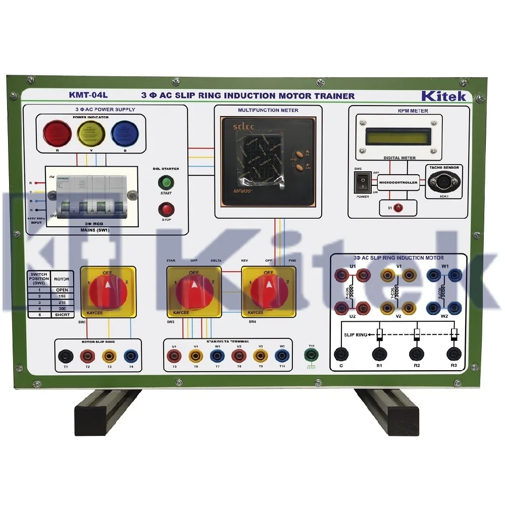 3 Phase Vfd Induction Motor Trainer - Buy Electrical Machine Lab,3 ...