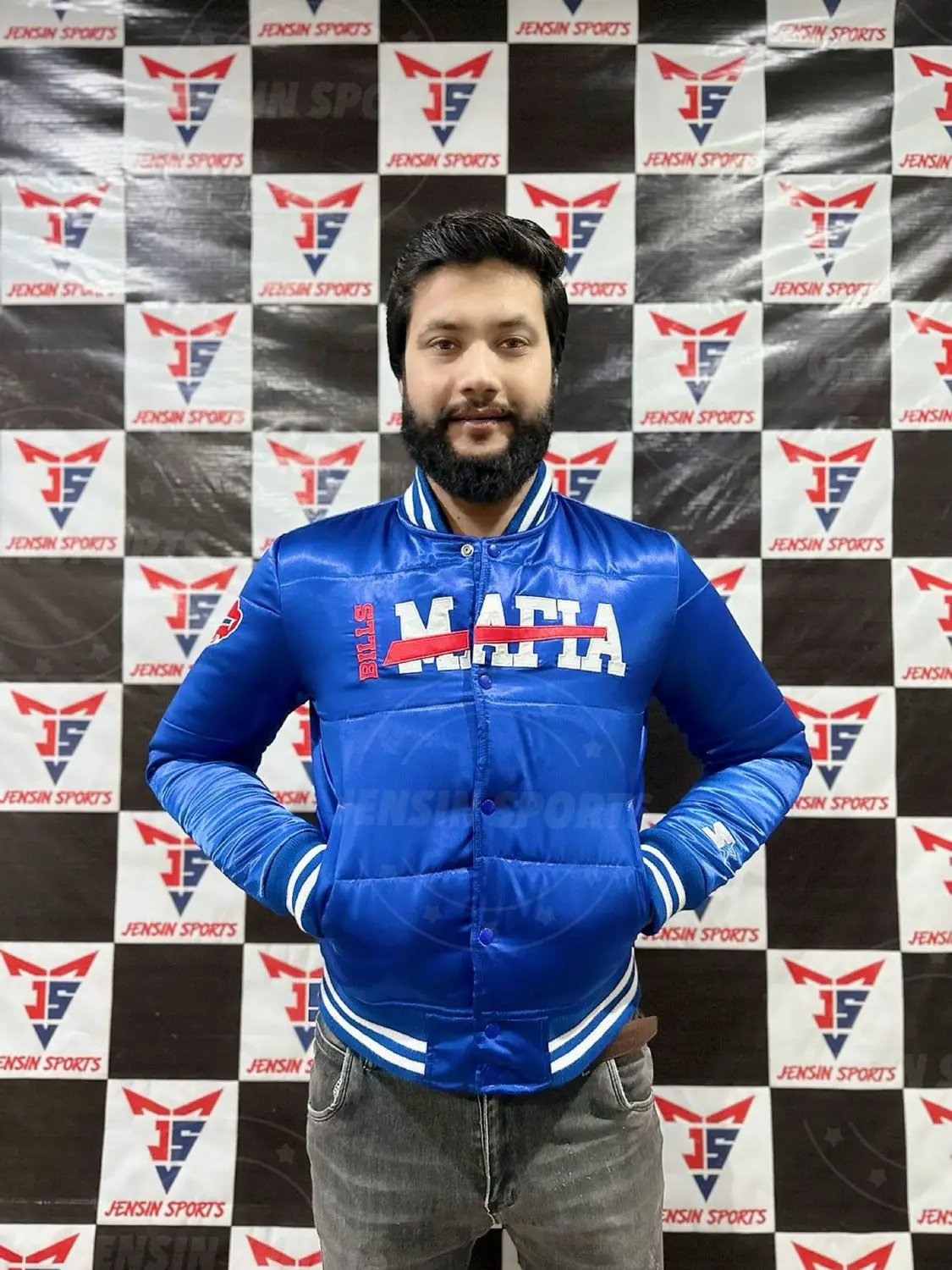 New Custom Bills Mafia Men's Satin Bomber Jacket High Street Bills ...