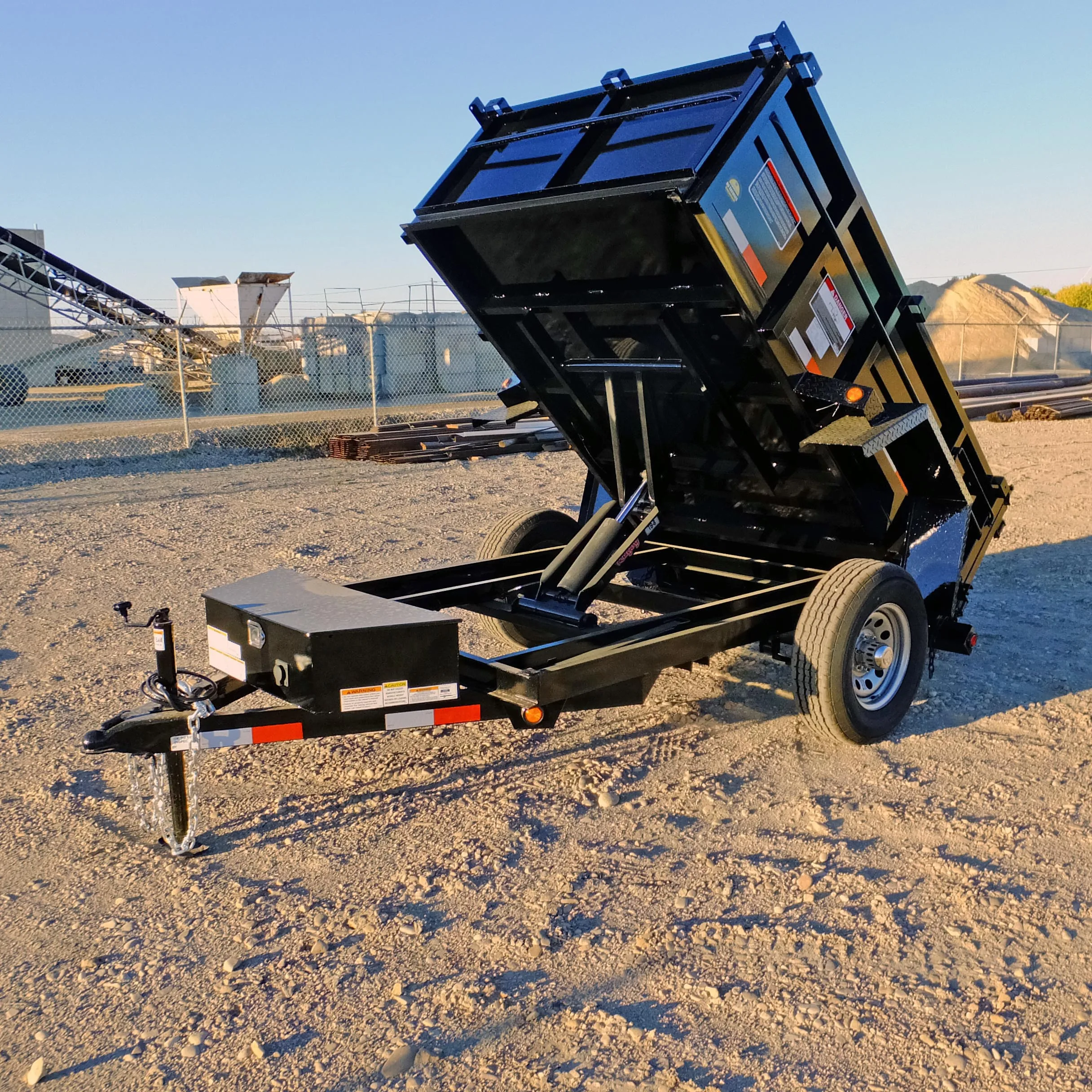 New Hydraulic Farm Dump Trailer for Sale Color Weight Blank Dimension ...