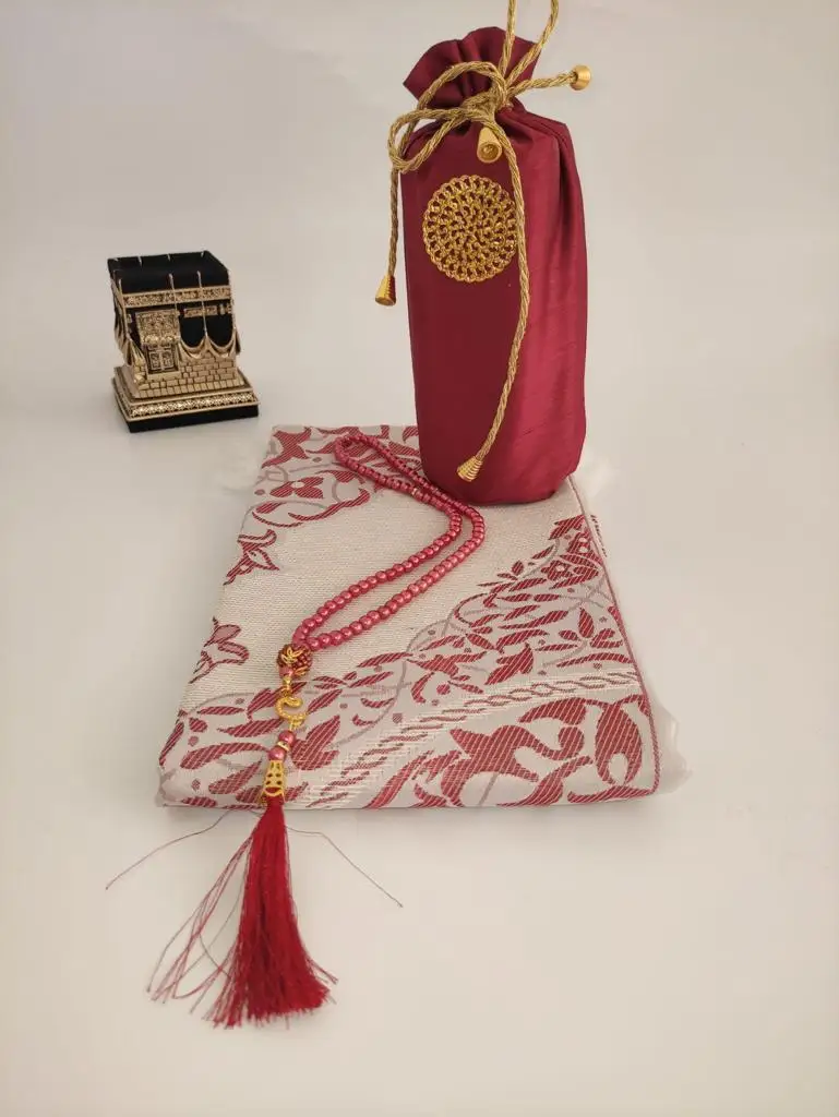 Muslim Gift Set Prayer Mat Tasbih Islamic Fabrix Gift Boag for Ramadan ...