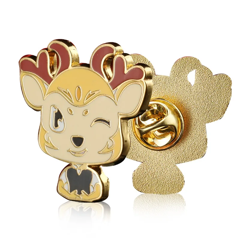 Badge embroidery pins cartoon fun gesture badge enamel pins hard enamel ...