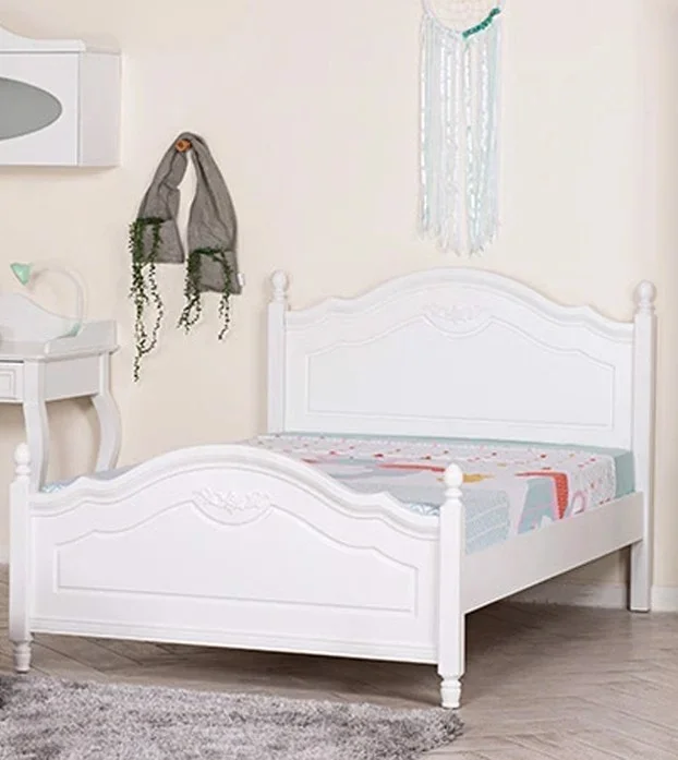 Vietnam High Quality Pine Wooden Bed 90*190 With Corrugated Panels And ...