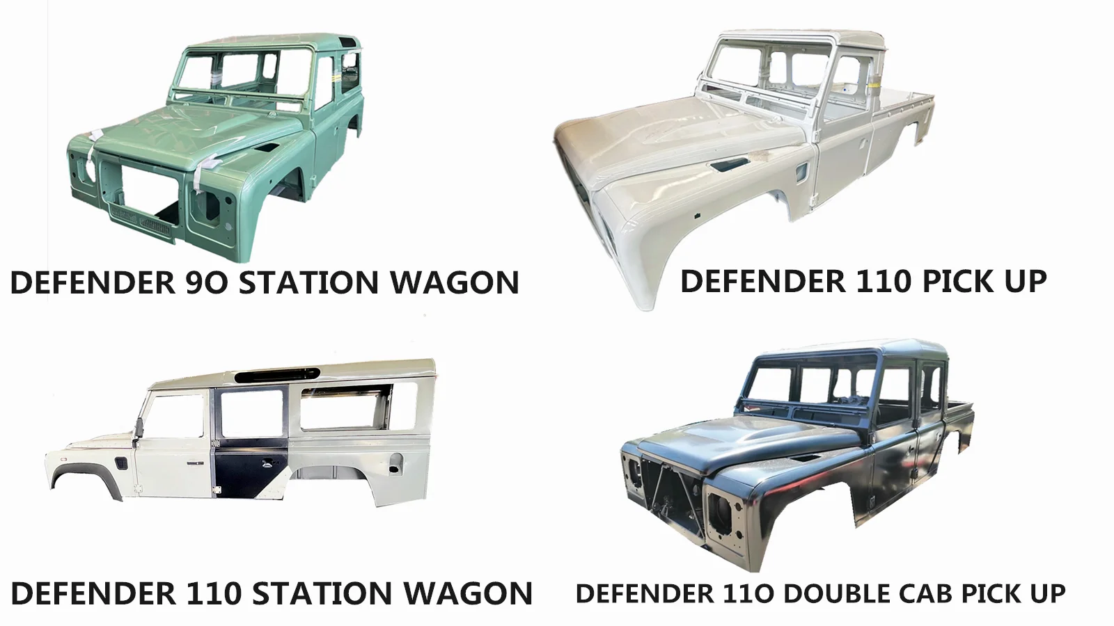 Land Rover Defender 90 Body Shells - Durable & Versatile