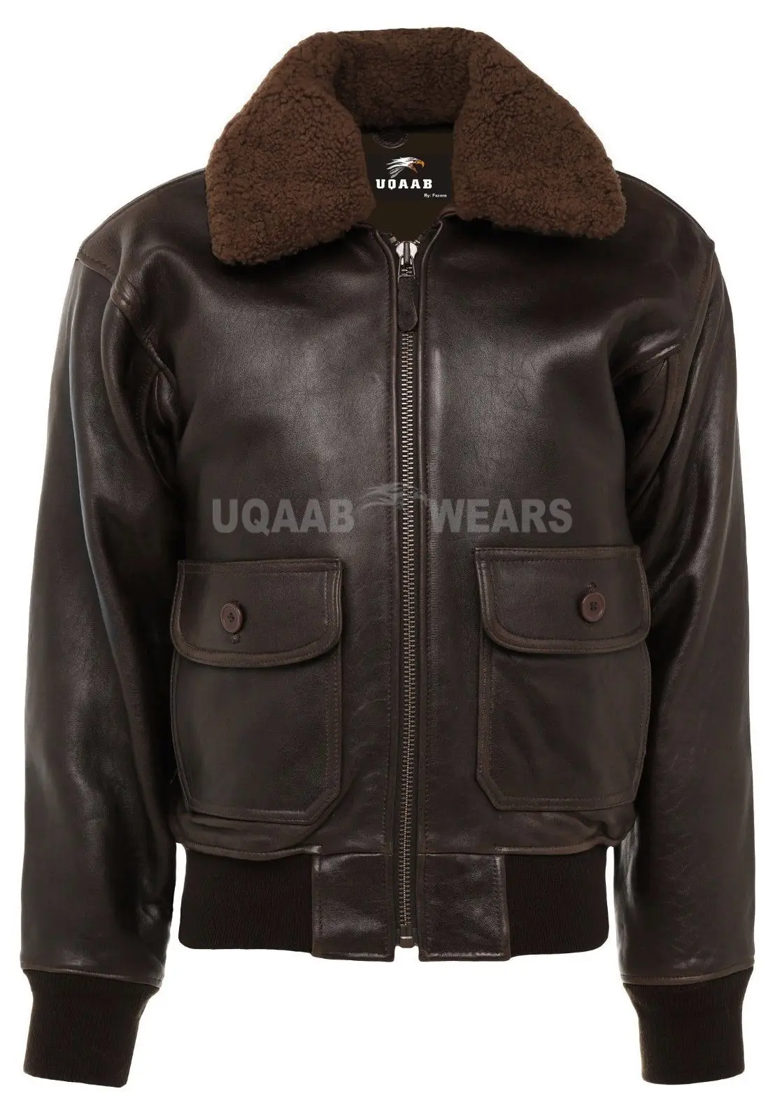 Mens Aviator G-1 Flight Crew Bomber Jacket R.A.F Vintage Fashion ...