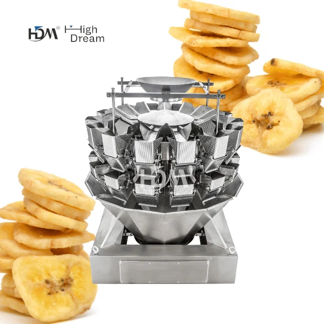 Spring Free 14 Hopper Multihead Weigher Potato Chips Food Packing ...
