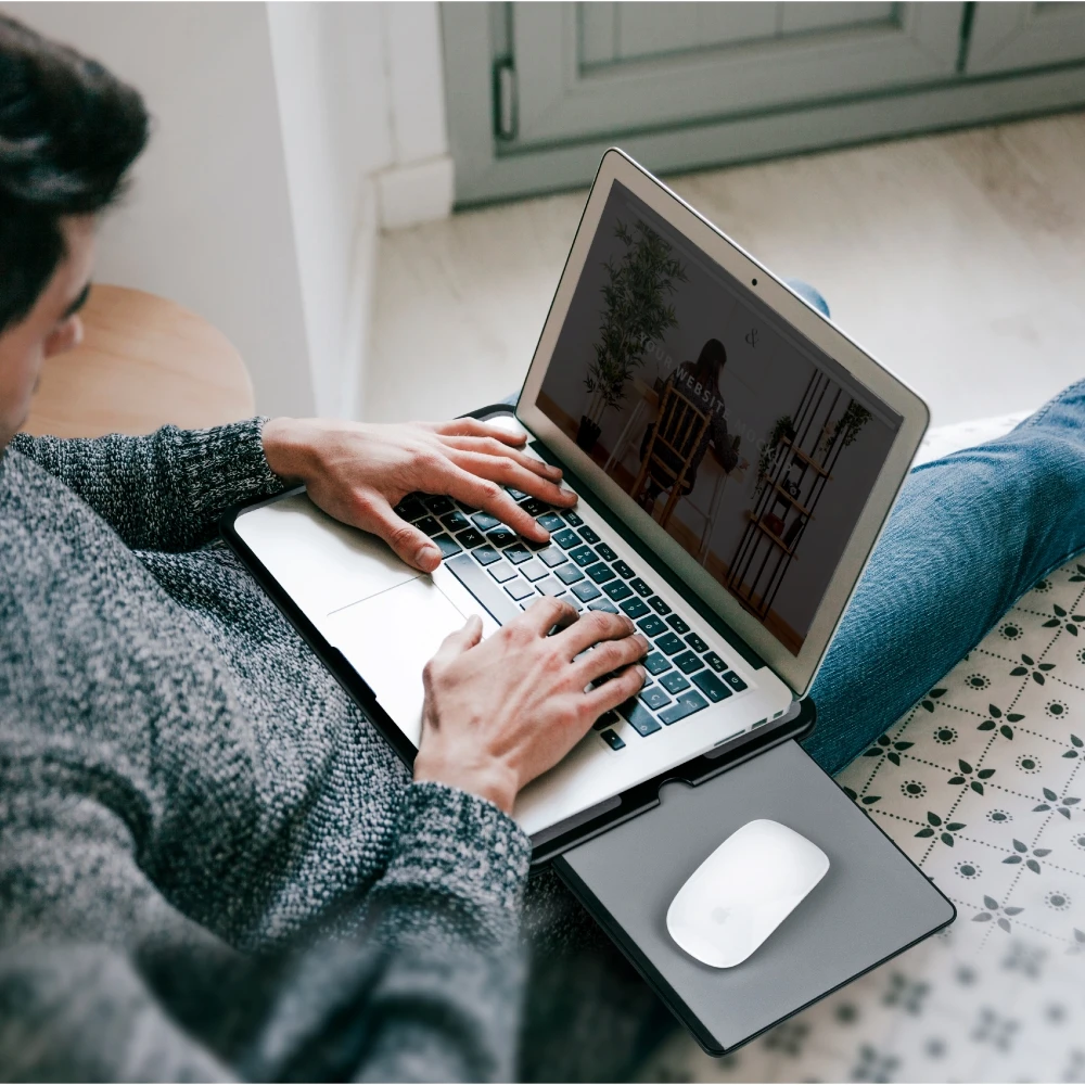 Lightweight Lap Pad with Retractable Mouse Tray - AITATA