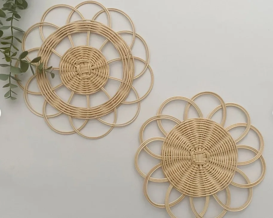 Coconut Tree Rattan Wall Hanging Item,Nursery Baby And Kid Home ...