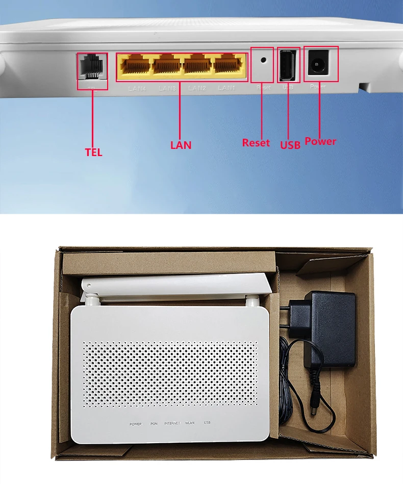 Original Gpon/epon Onu Hgu WL5411B 4ge+tel 2.4g;5g Dual-band Fiber ...