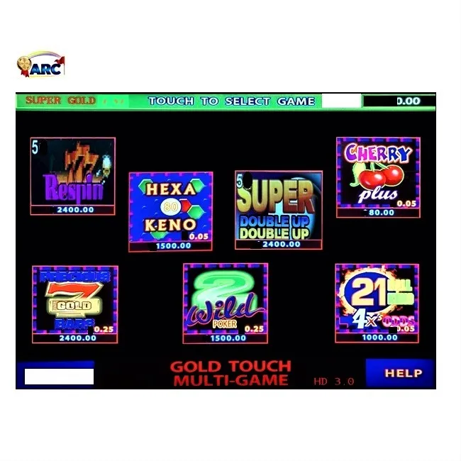 Super Gold 7 V2 Keno Game Board Gold Touch Fox 340 Pog Game Board ...