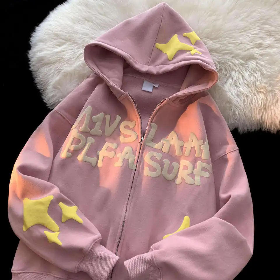 Streetwear High Quality 3d Puff Print Men's Hoodie Color Block Custom ...