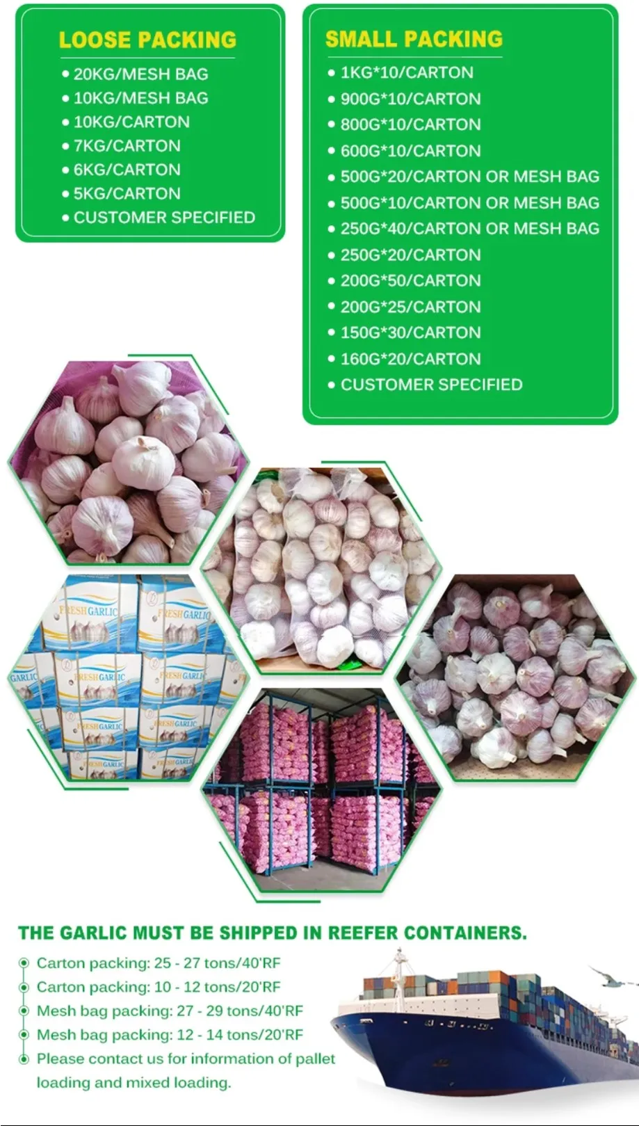 Fresh Garlic In Bulk Normal White For Wholesale 2024 New Crop Fresh ...