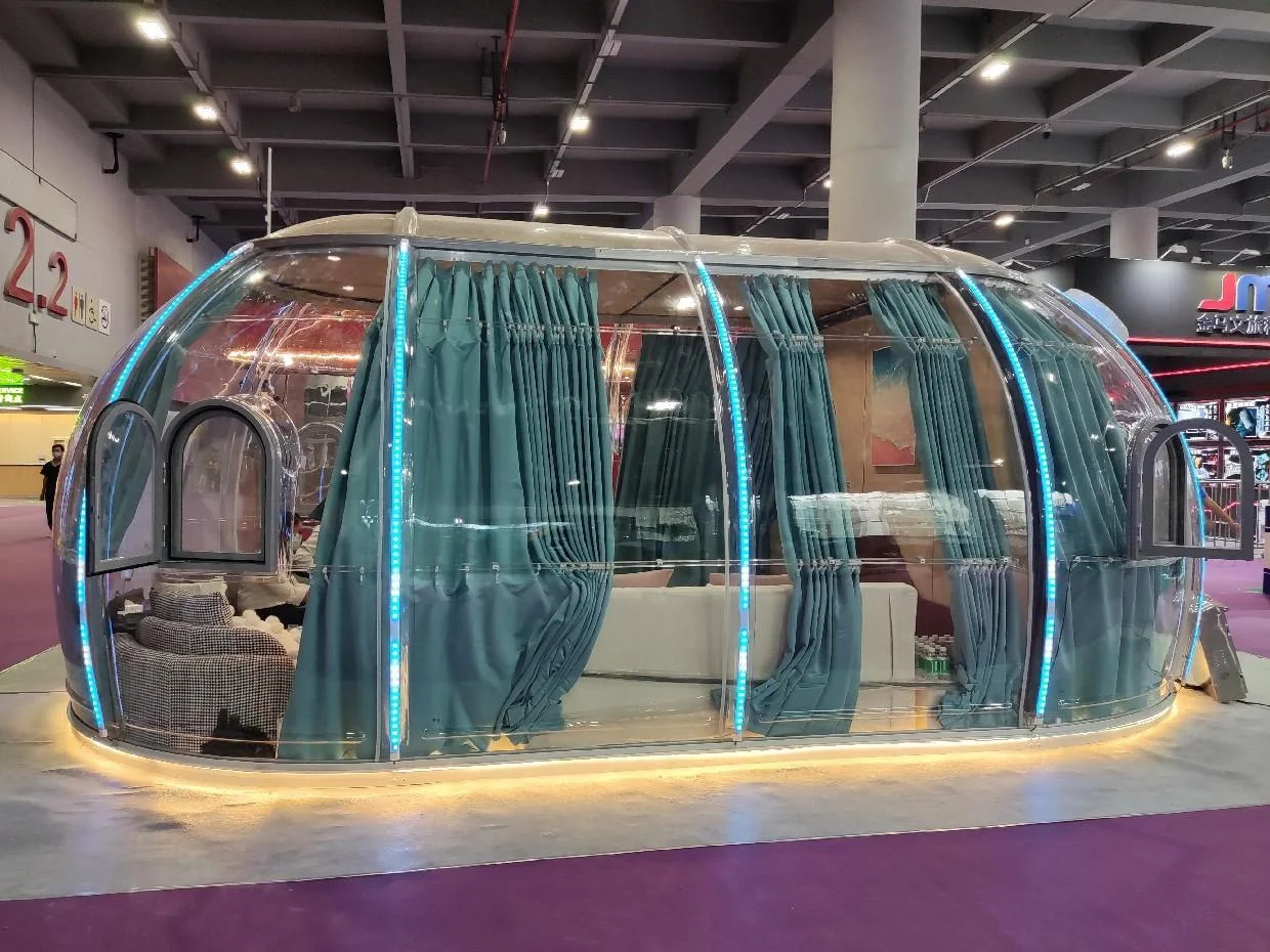 Lucidomes 2024 3x6m Camping Star Capsule Dome Clear Pc Geodesic Tent ...